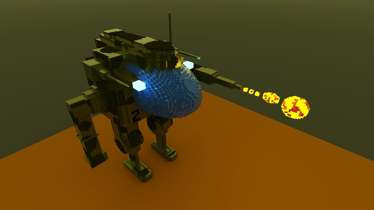 Voxel Art con MagicaVoxel # 25. Diseñando un MECH paso a paso de ...