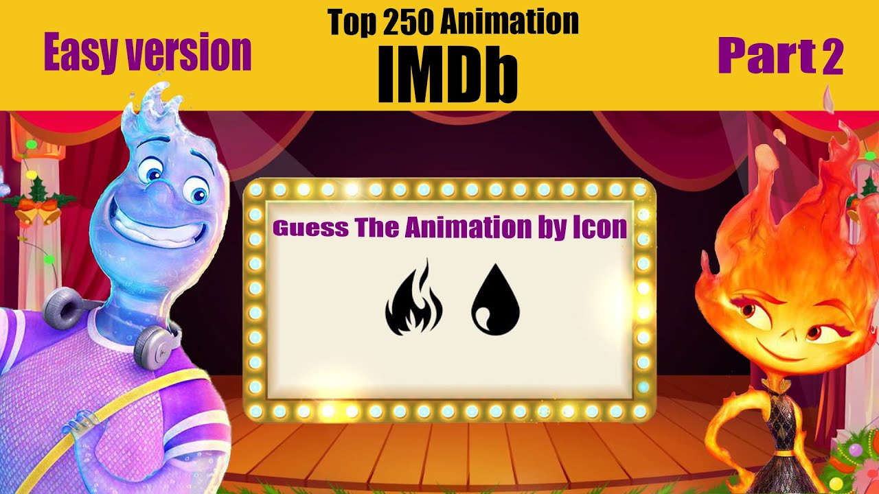 Guess the animation from the IMDB top 250 animation movies (teenager ...