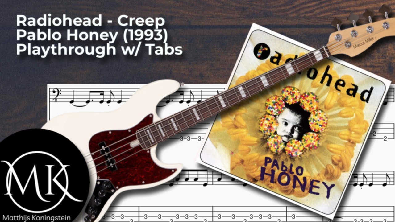 Radiohead - Creep (Bass Cover) (Lesson w/ Tabs) - YouTube