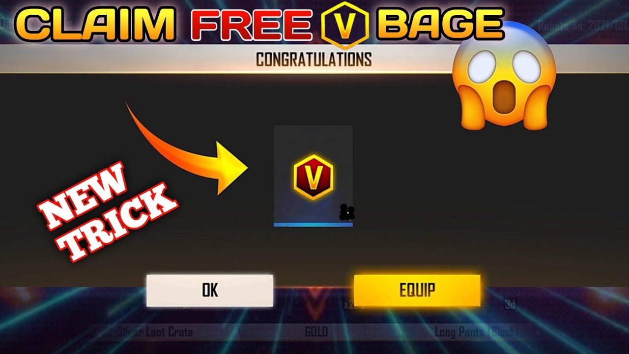 claim free .V. Bage garena free fire V Bage new code trick 💯% working ...