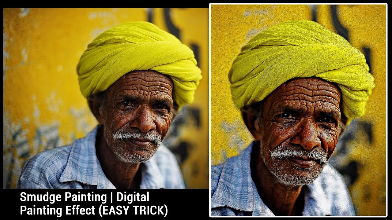 Smudge Painting | Digital Painting Effect (EASY TRICK) - Photoshop ...