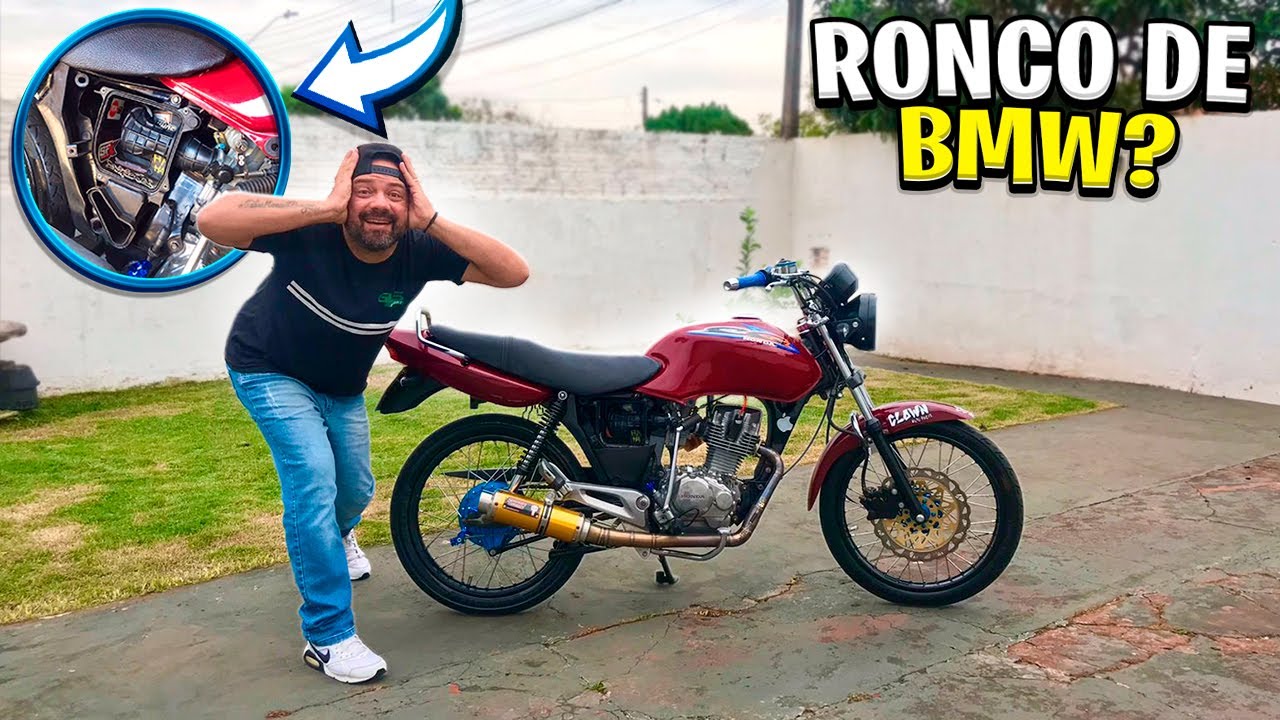 COMO DEIXAR A TITAN KS 125 COM RONCO TOP [ RONCO DE BMW GS310 ...