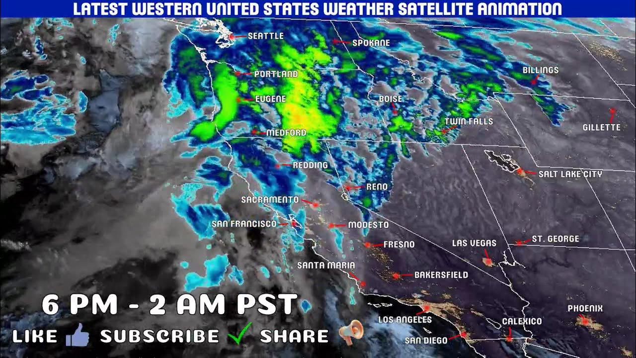 WEST COAST Fri Jan 31 Latest Weather Satellite Animation Radar - Daily ...
