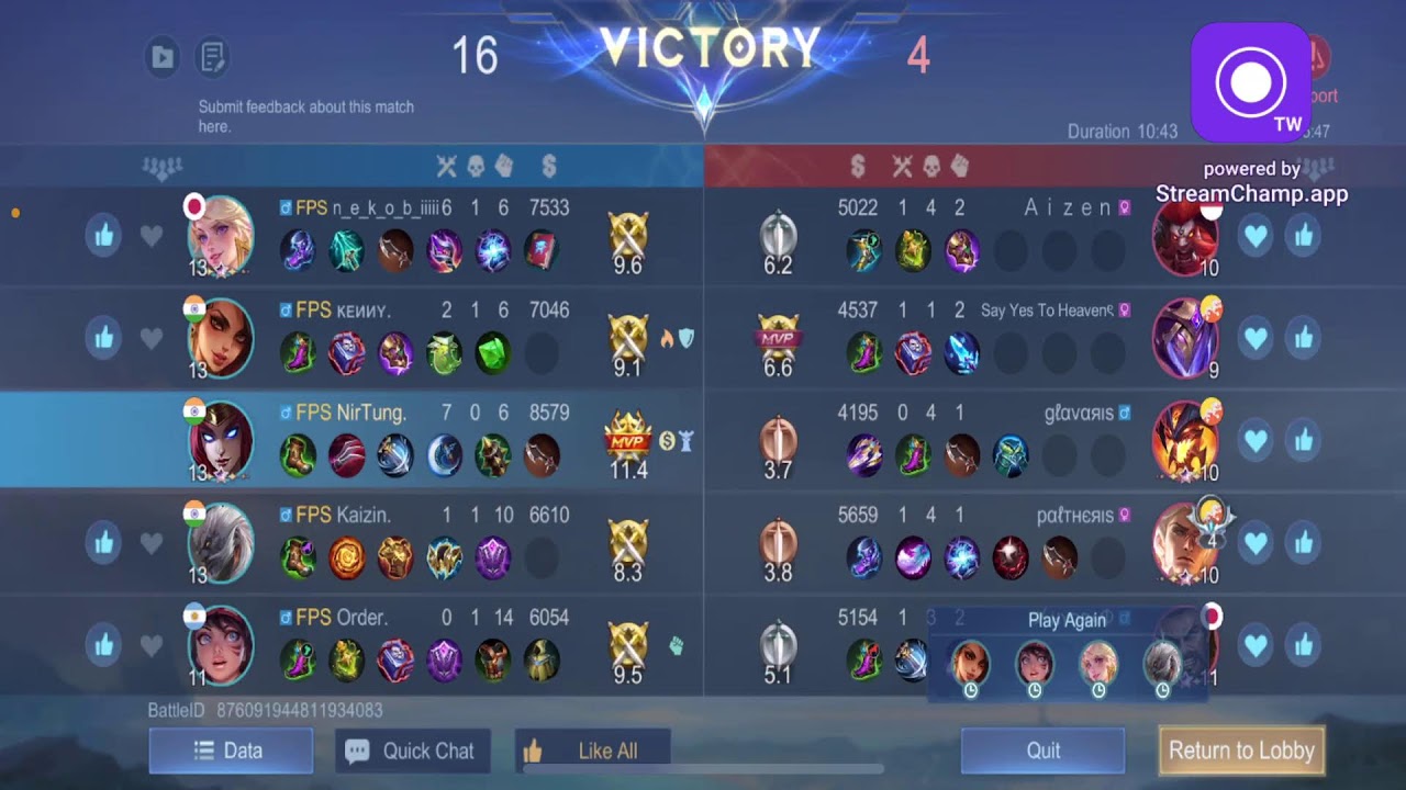 MLBB Immortal Squad Rank Mid - YouTube