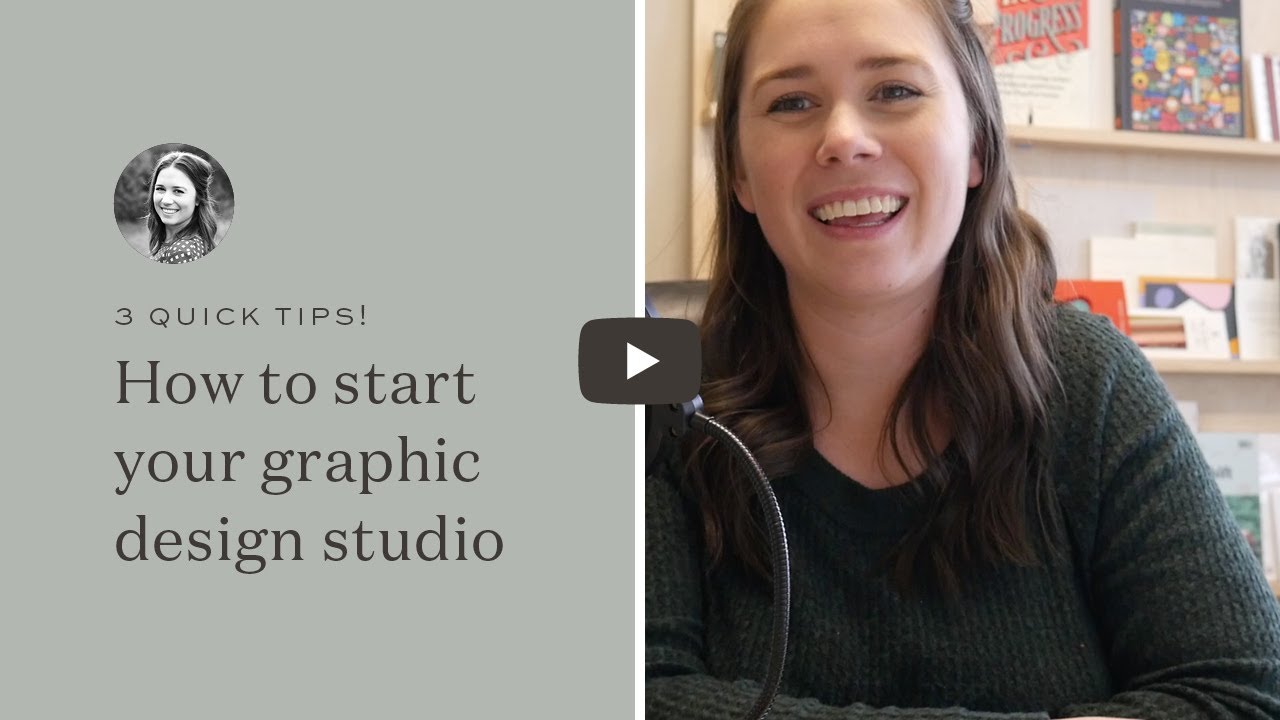 How to start your graphic design studio (3 quick tips!) - YouTube