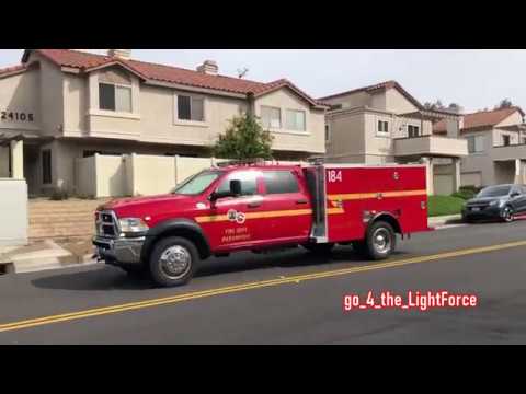 LACoFD Paramedic Squad 184 Transporting - YouTube