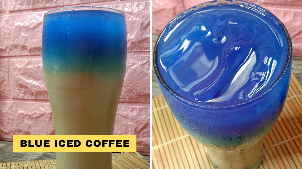 ADD TEA TO YOUR ICED COFFEE! // BLUE TEA ICED COFFEE // BUTTERFLY PEA ...