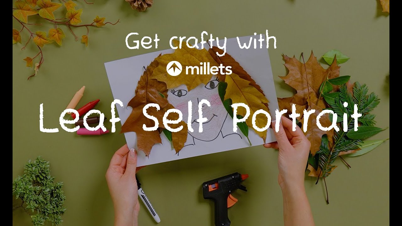 Get Crafty with Millets | How to Make a Leaf Self Portrait - YouTube
