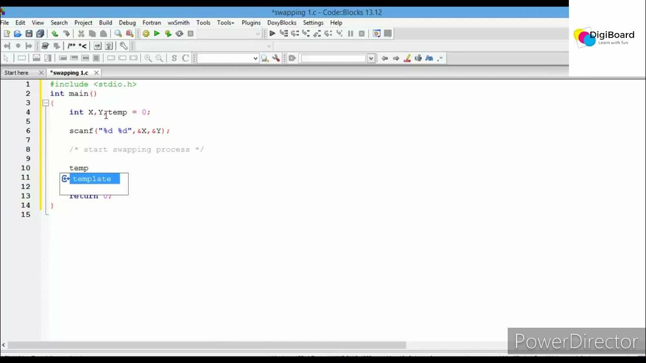 Swapping With Temp. Variable | C Programming in Bangla - YouTube