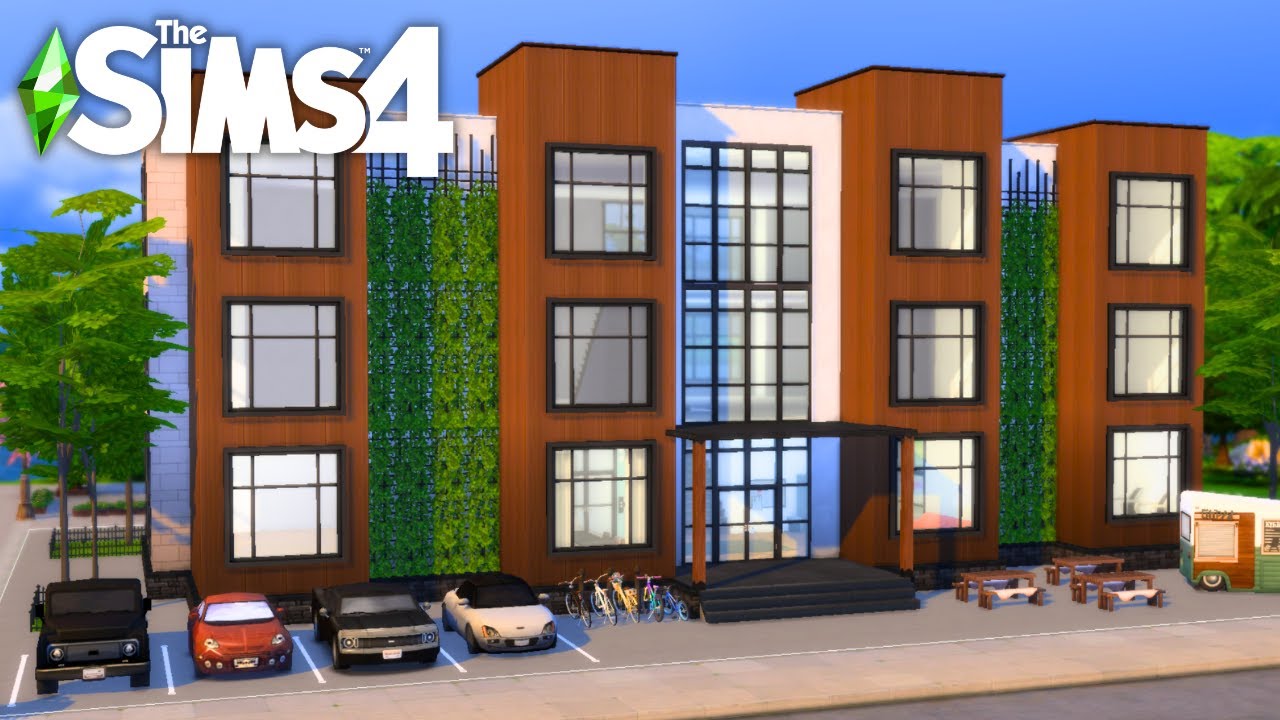 building a luxurious apartment complex in the sims 4 | streamed 23/11 ...
