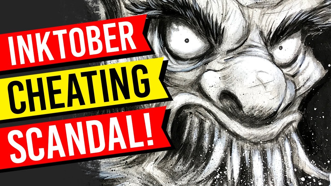 INKTOBER Cheating Scandal (Halloween In July) Sketchbook Drawing and ...