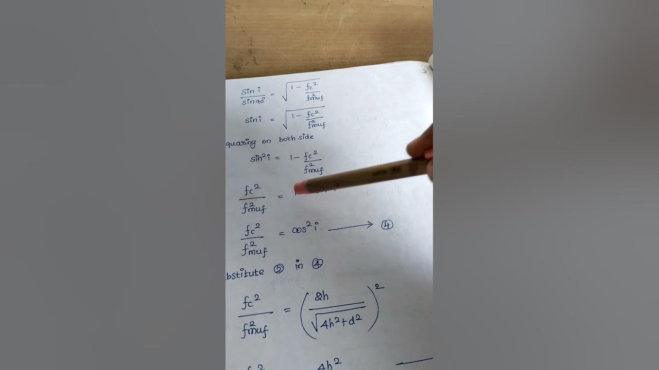 Derivation - Skip distance calculation for flat earth - YouTube