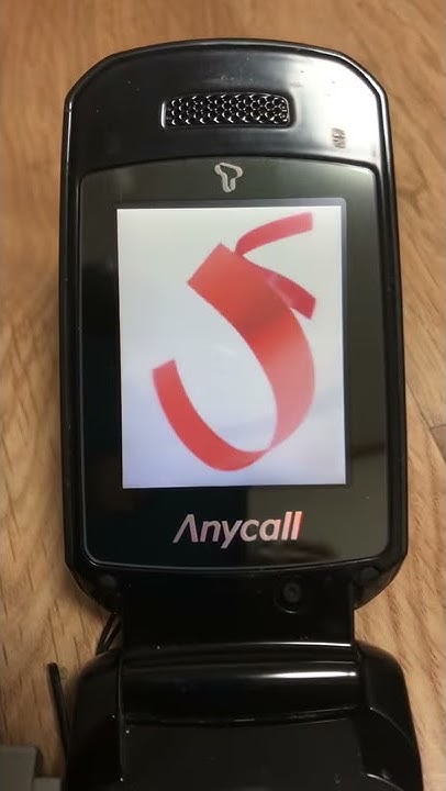 삼성 애니콜 SCH-W460 부팅 (on,off) - YouTube