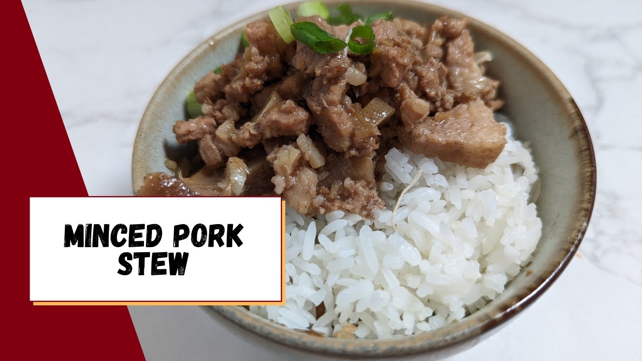 Minced Pork Stew over Rice - the quintessential Taiwanese Street Food ...