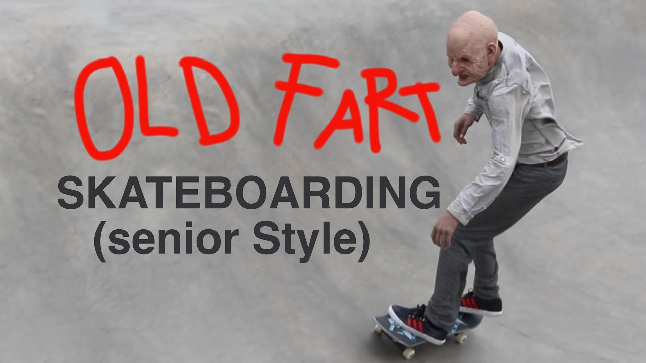 OLD FART Skateboarding PRANK (senior style)-Julien Magic - YouTube