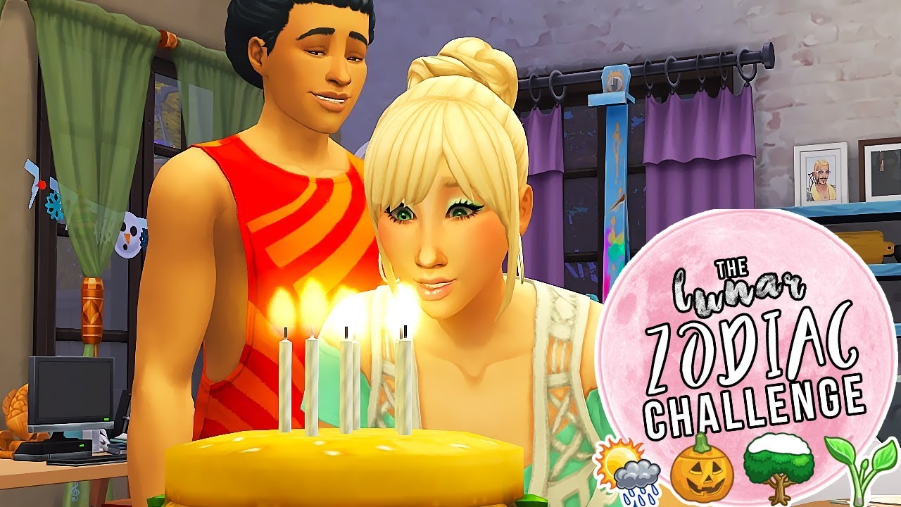 ALMOST ALONE ON HER BDAY 🎂🎉 | LUNAR ZODIAC CHALLENGE 52 / The Sims 4 ...