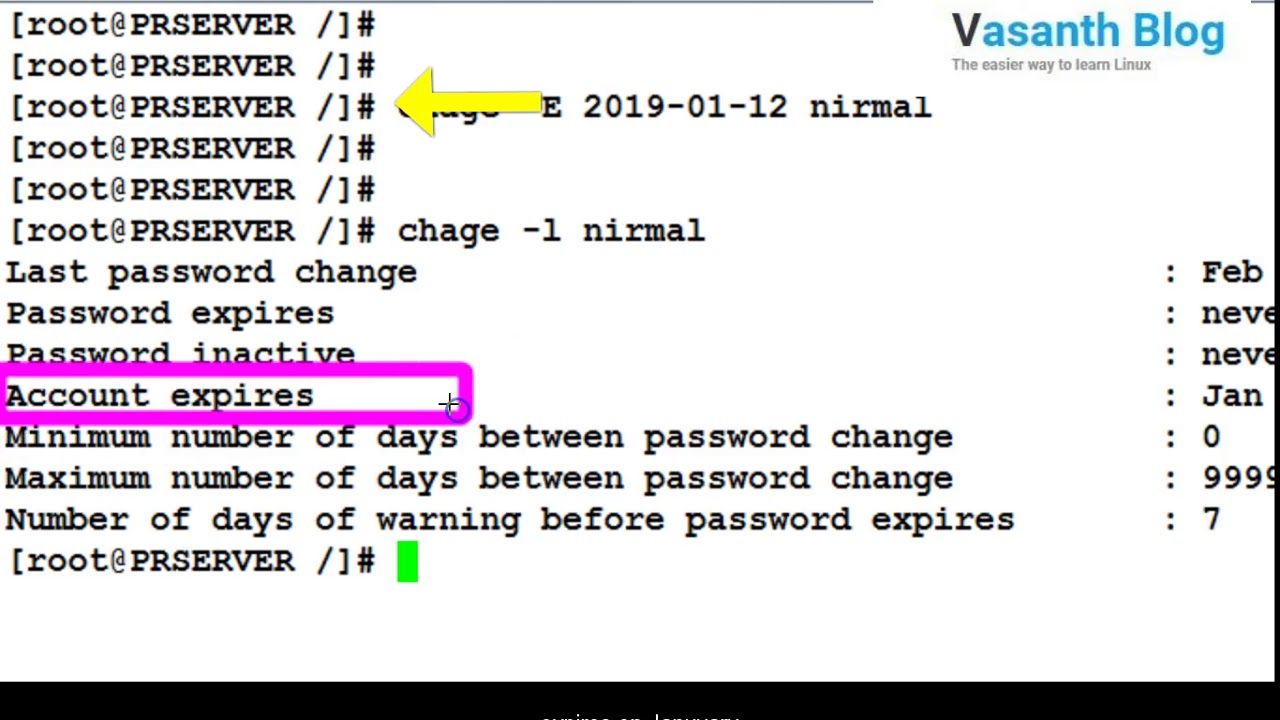 How To Set The Expiry Date For A User In Redhat Linux YouTube how-to-set-the-expiry-date-for-a-user-in-redhat-linux-youtube