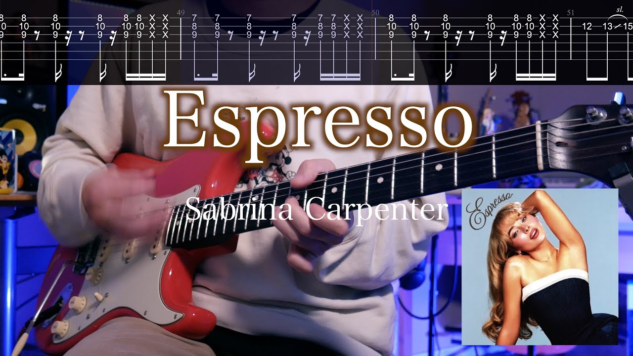 【TABS】Espresso / Sabrina Carpenter Guitar Cover【Play Along!】 - YouTube