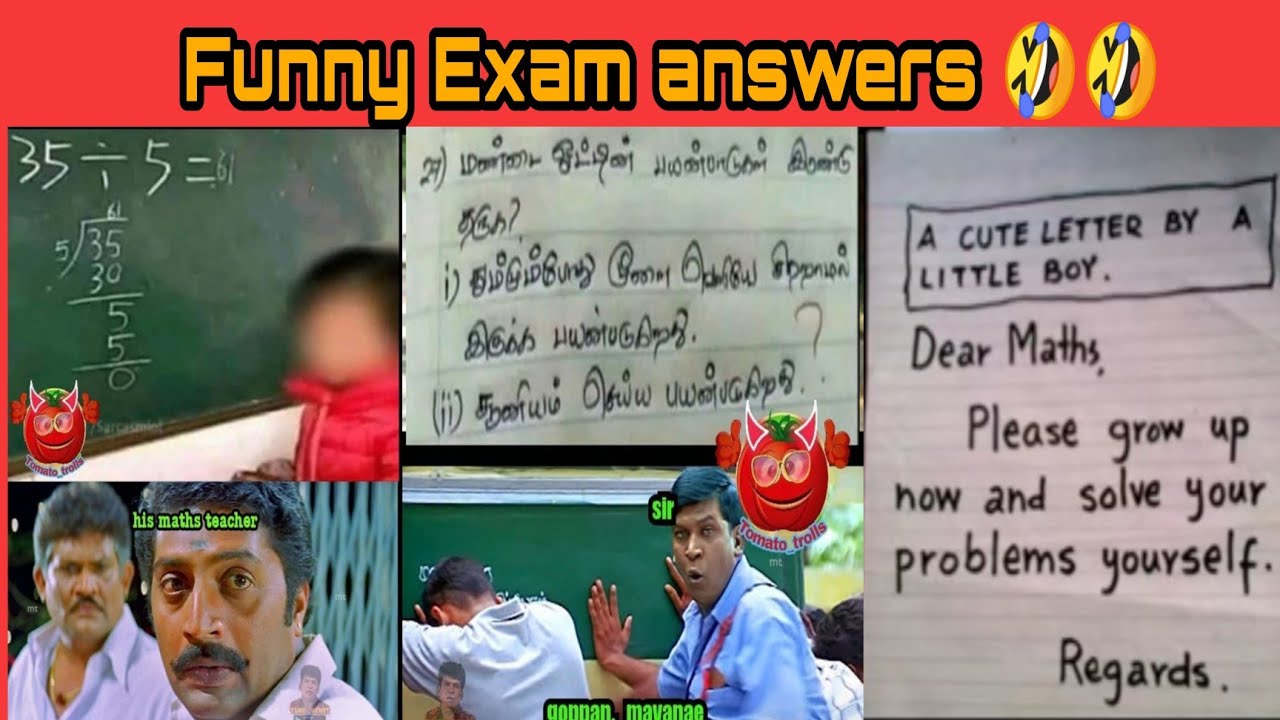 Funny exam paper memes, student exam answer memes, 🤣🤣🤣 - YouTube