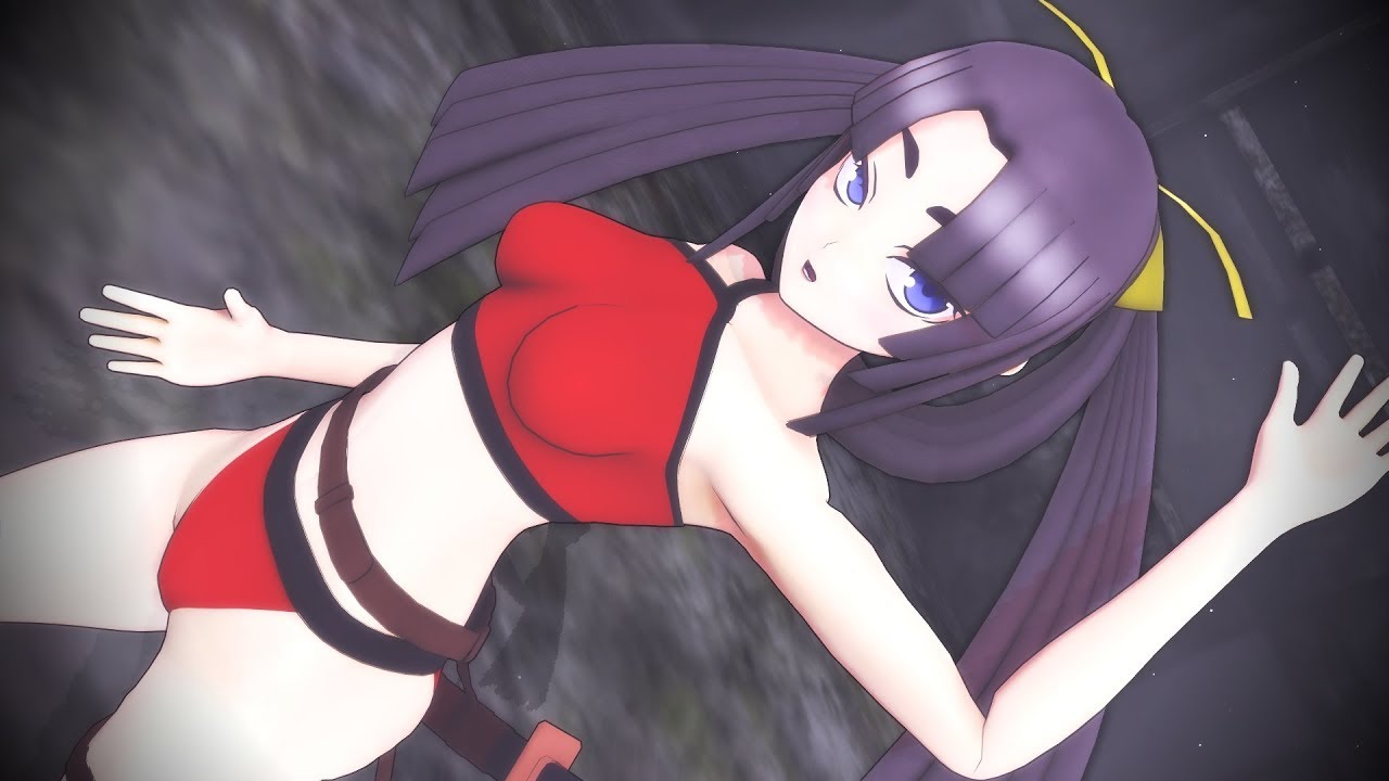 【Fate/MMD】Ushiwakaru [WAVE]【MMD model】水着の牛若丸で「WAVE」 - YouTube