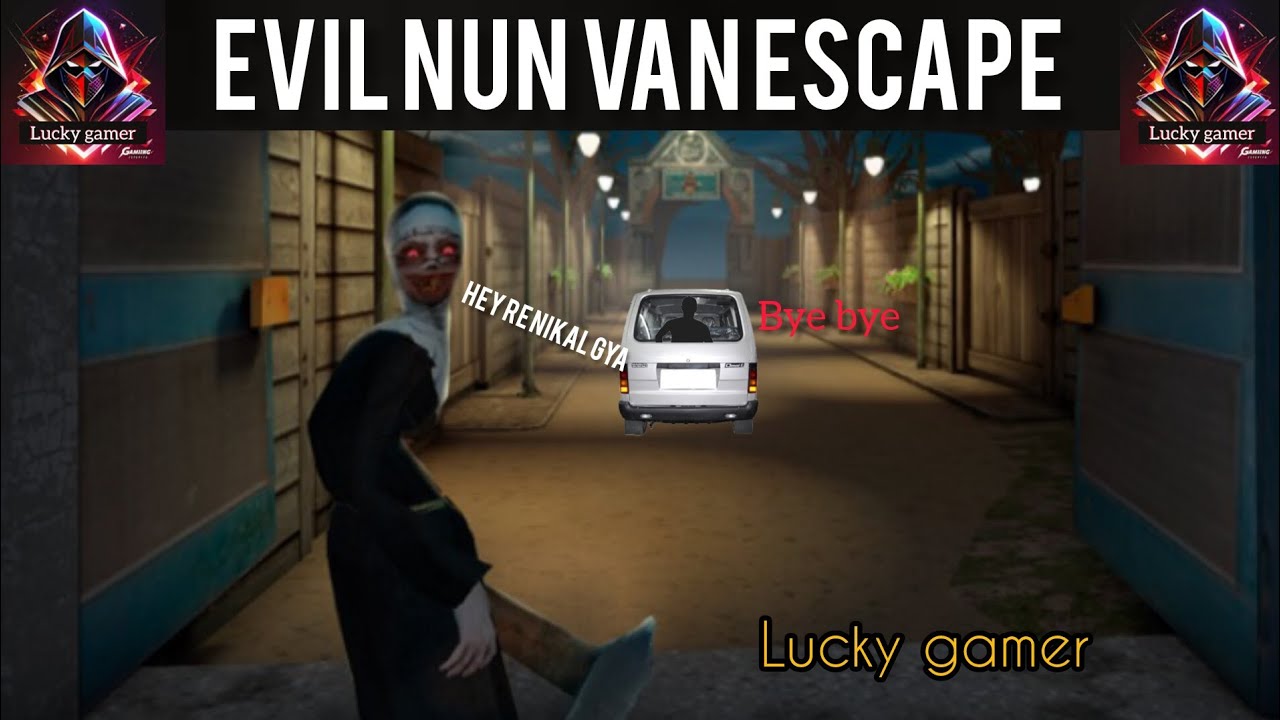 evil nun van escape//evil nun van escape from school #viralvideo# ...