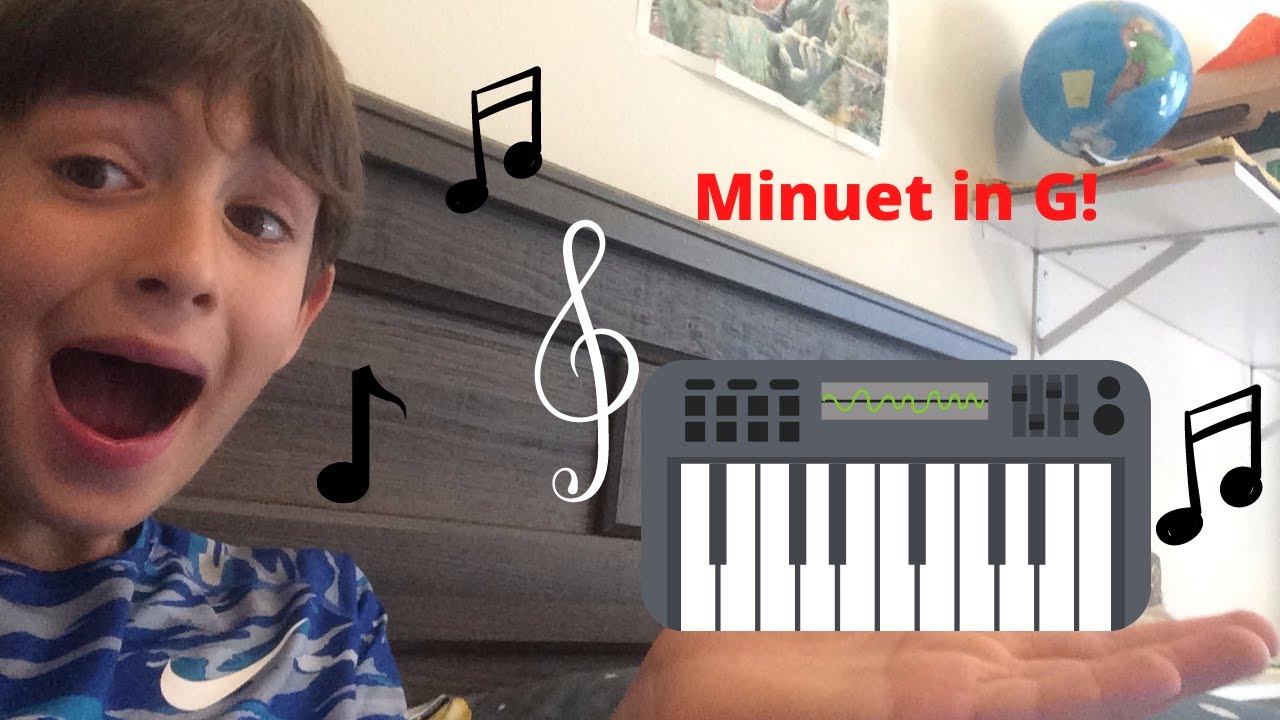 Adrian Playing "Minuet in G" by J.S. Bach!! - YouTube