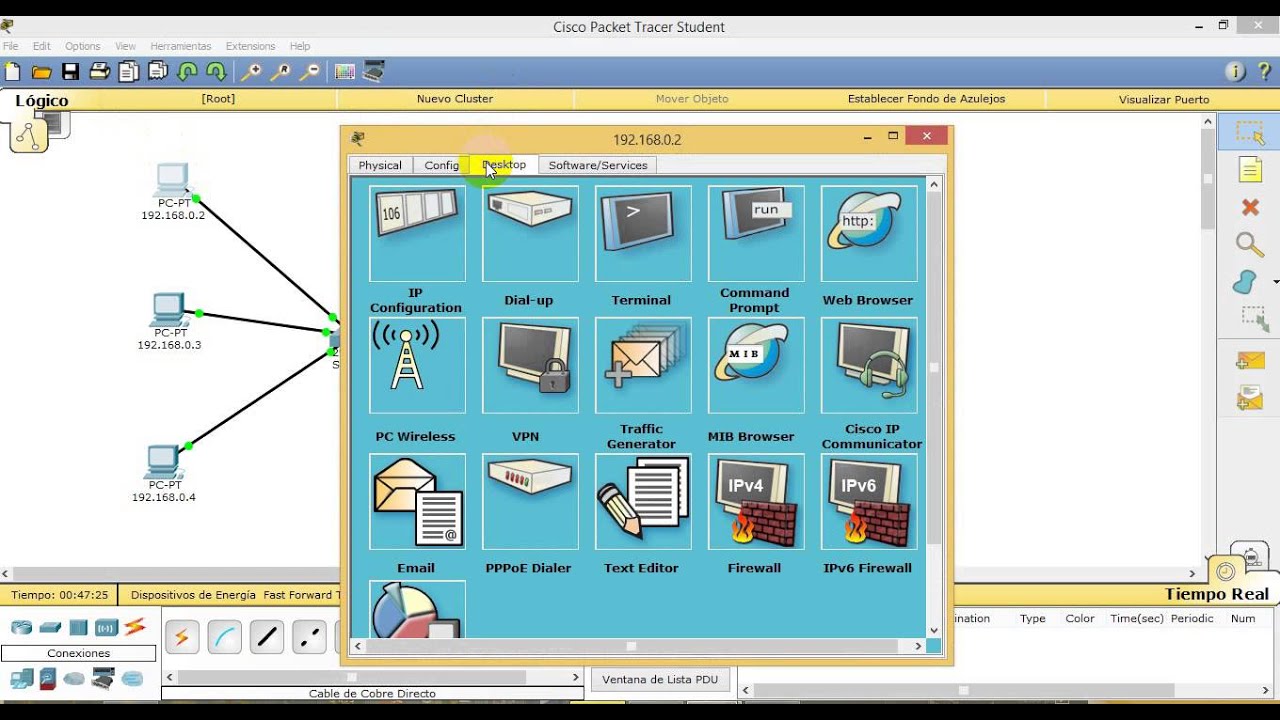 RED LAN Cisco Packet Tracer - YouTube