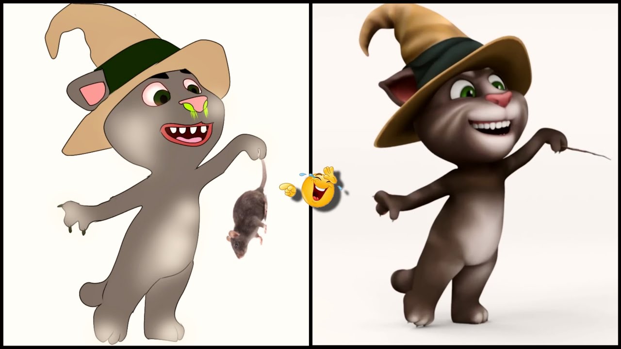 Laugh with My Talking Tom 2 Funny Drawing Meme -Try not To laugh 🤣🤣 ...