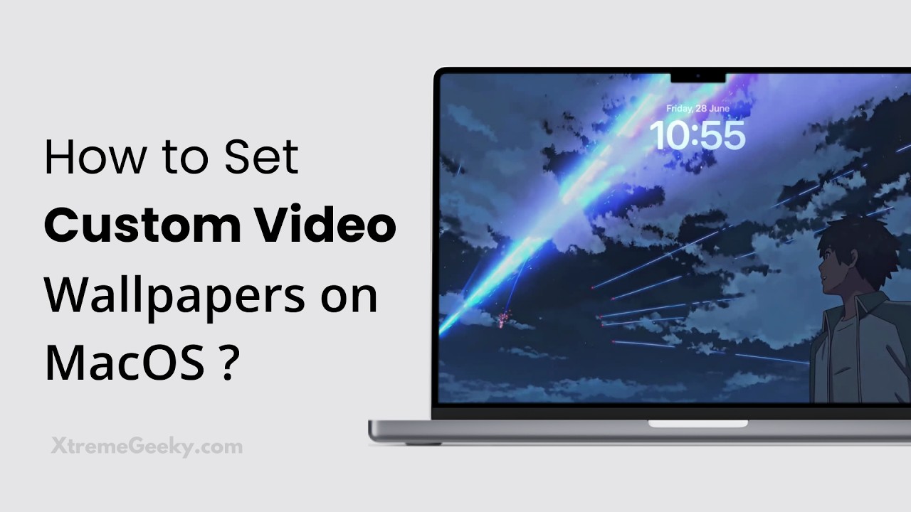 how to set custom video wallpapers on macbook macOS - YouTube