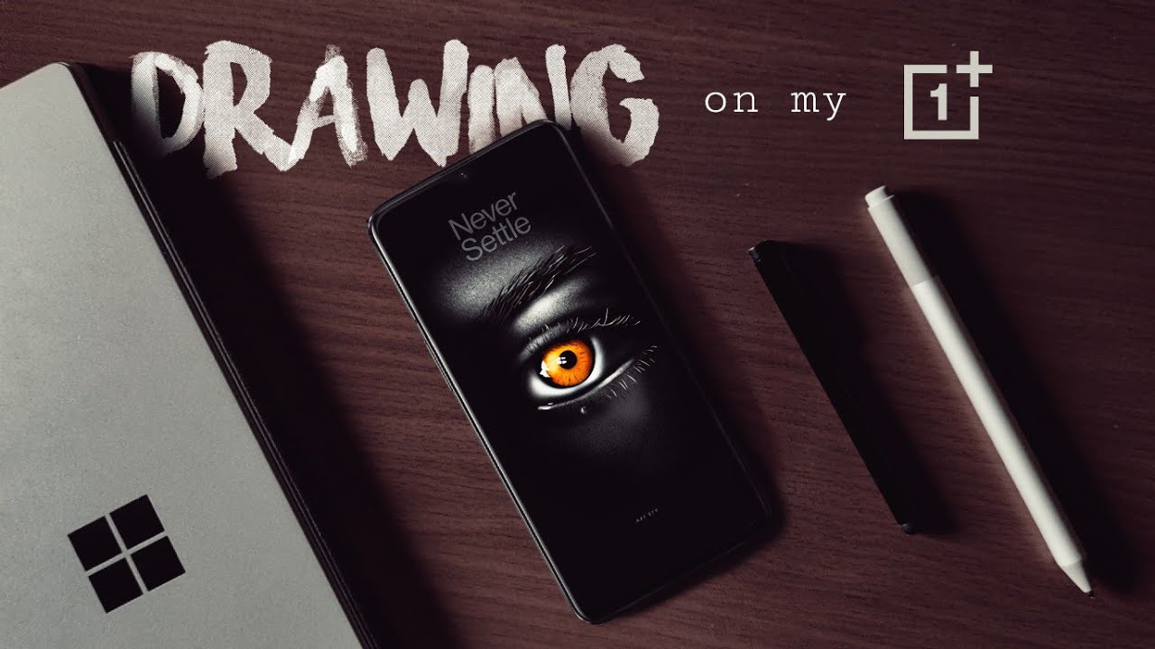 Drawing on phone - OnePlus - AMOLED EYE - YouTube