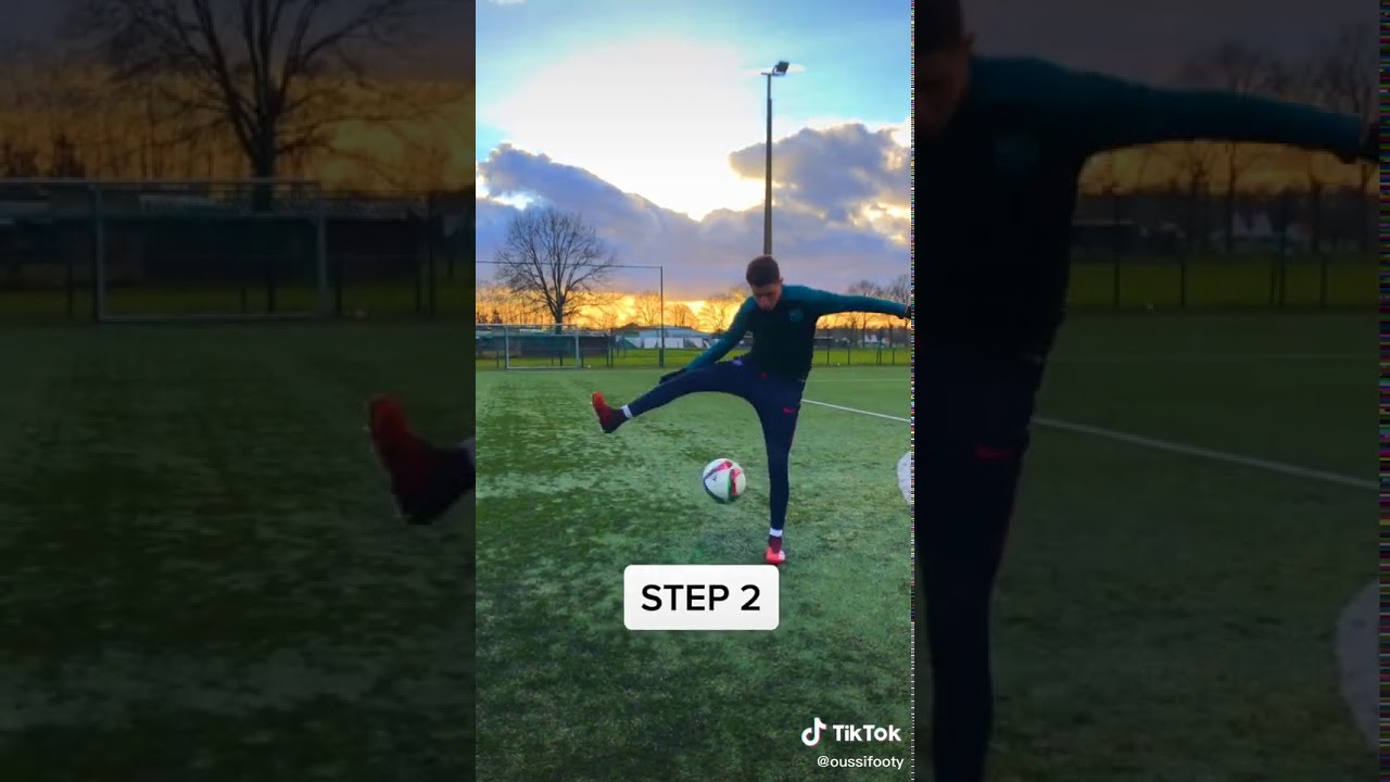 Easy steps to do round the world football trick - YouTube
