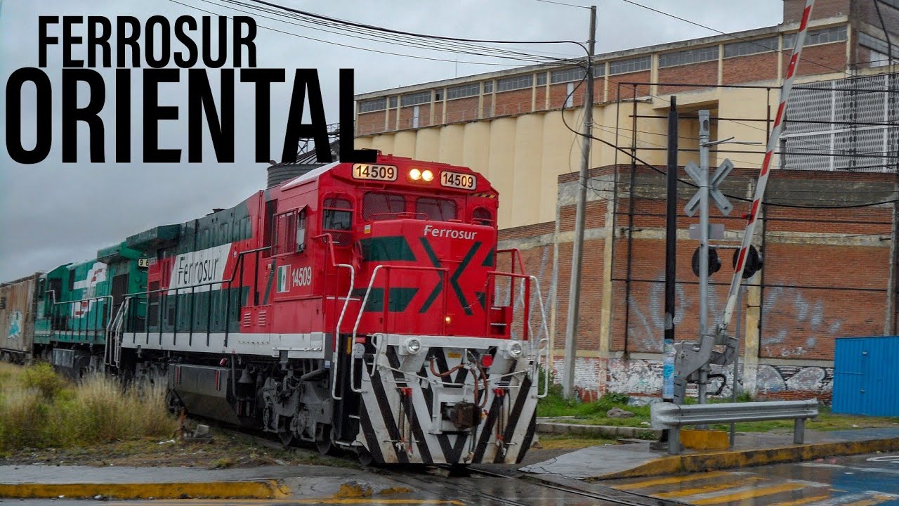 FERROSUR SALIENDO DE PUEBLA A ORIENTAL, FERROSUR 14509 & 9637 BAJO LA ...