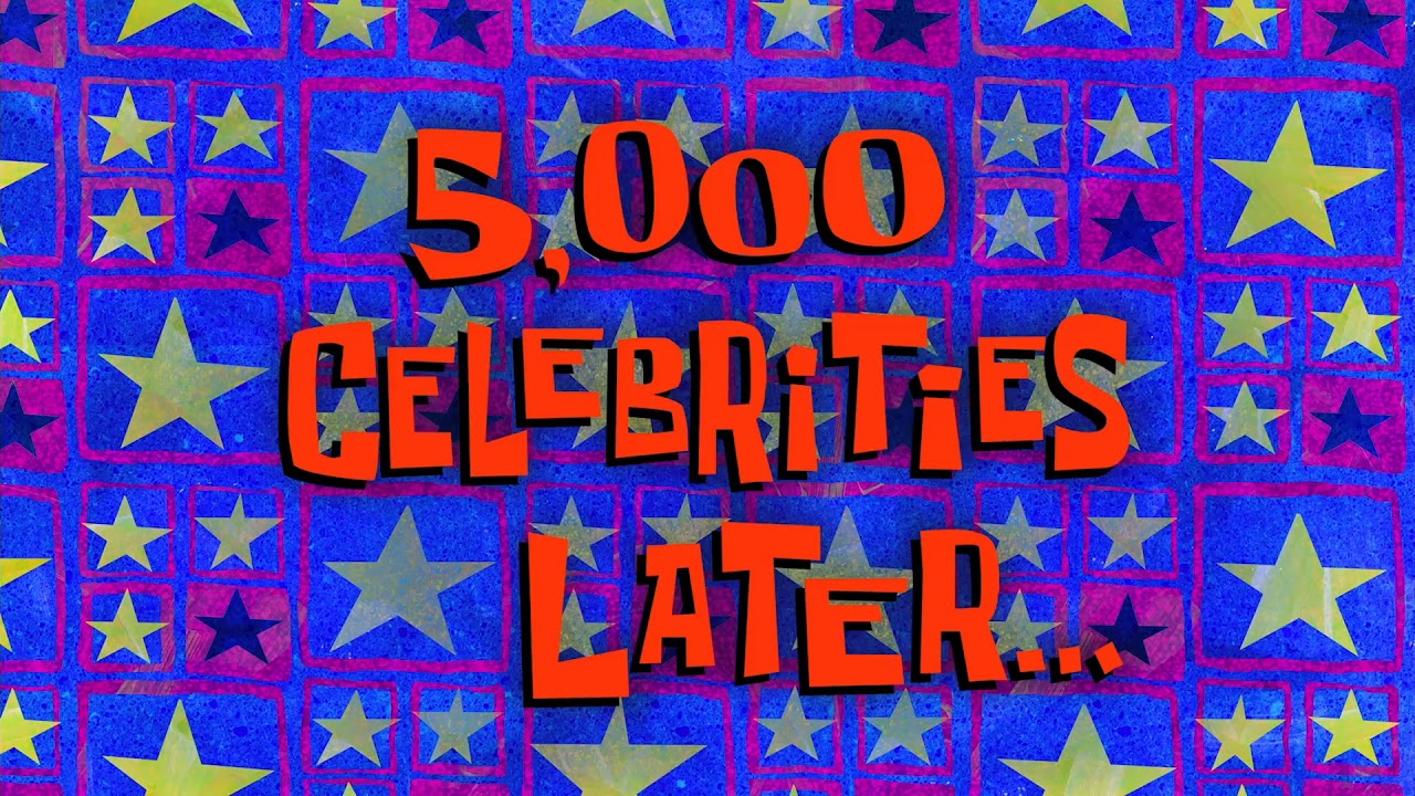 5,000 Celebrities Later... | SpongeBob Time Card #170 - YouTube