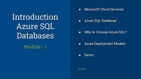 Free Azure SQL DBA Training - YouTube