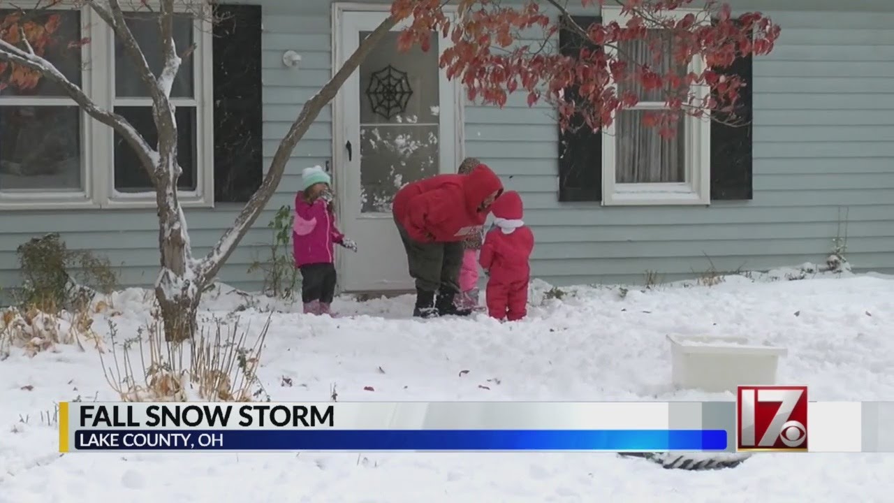 Some states experiencing first significant snow of the season - YouTube