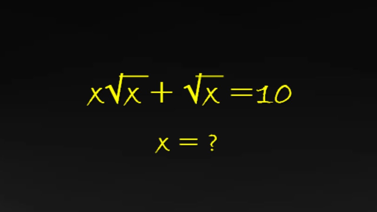 France ┃ Can You Solve This A Nice Algebra Problem?┃ Math Problems ...