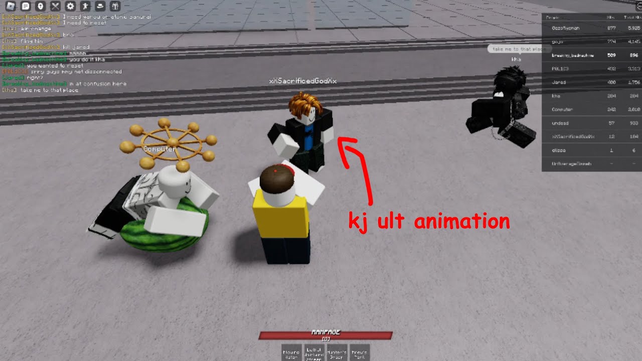 exploiter plays kj animations | The Strongest Battlegrounds - YouTube