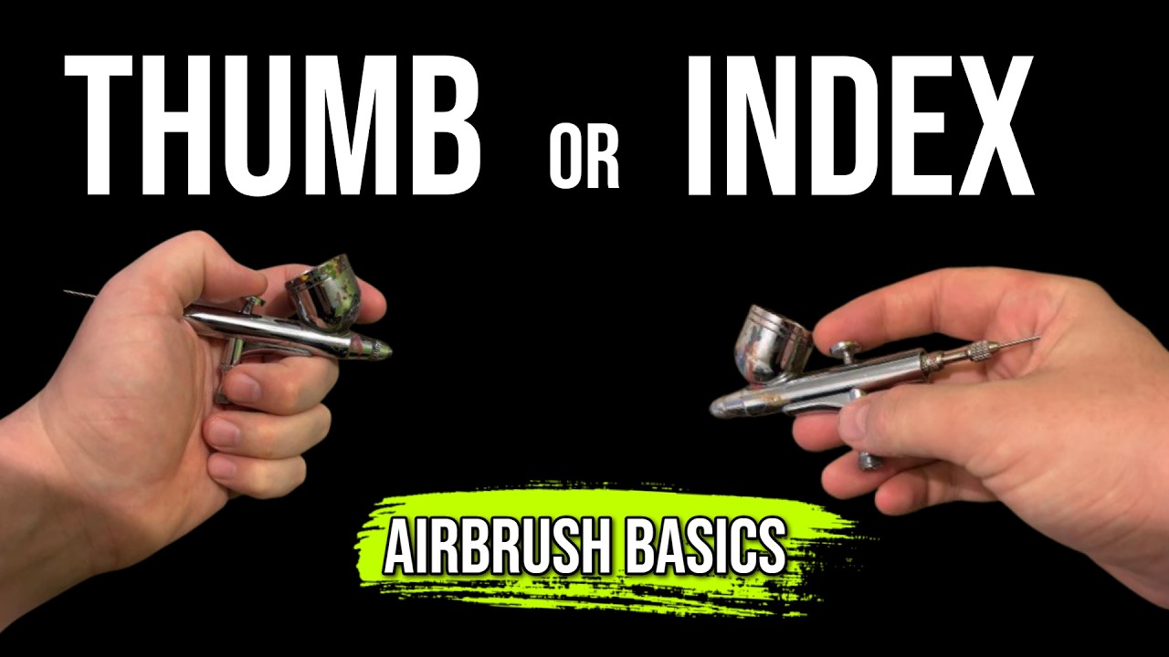 How to Hold your Airbrush | Airbrushing Basics - YouTube