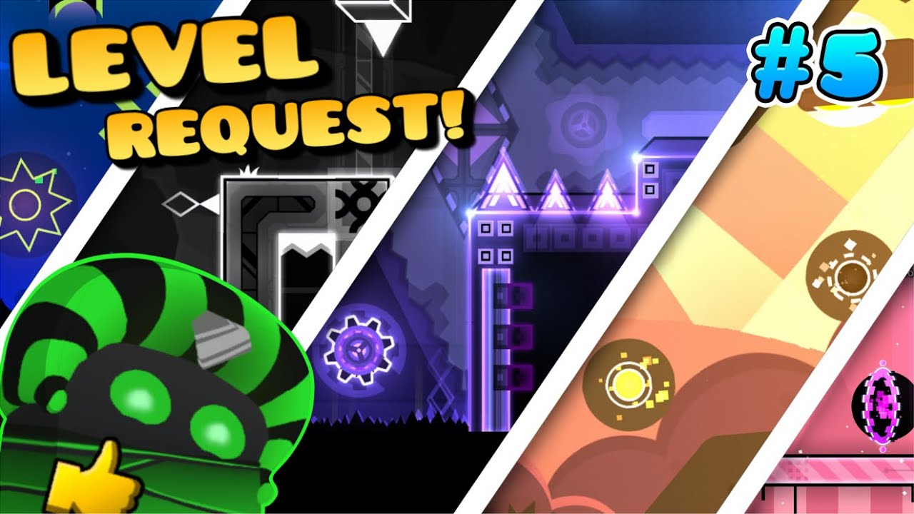 Jugando sus niveles de GD /// Mod lvl req en ZD - YouTube