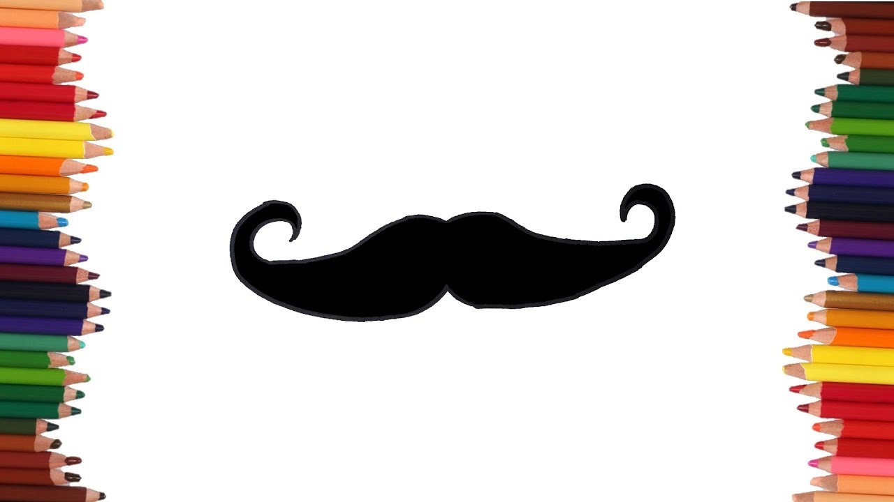 como dibujar un bigote | Dibujos faciles - YouTube