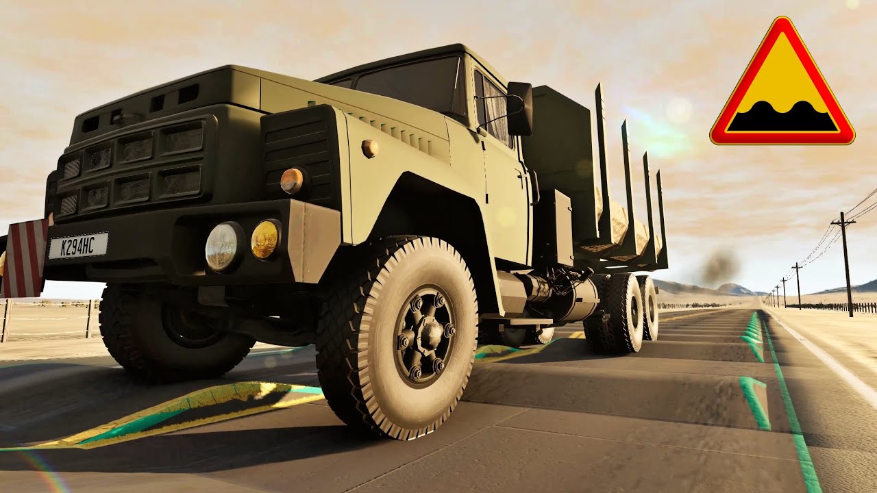 Satisfaying BeamNG drive | Cars Testing Suspension - YouTube