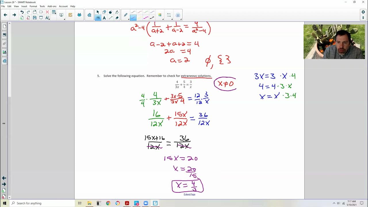 Algebra 2 Module 1 Lesson 26 Video - YouTube