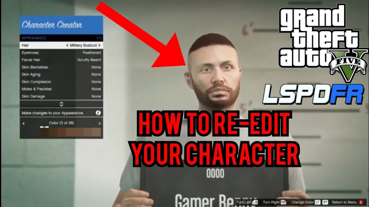 Tutorial LSPDFR Character Edit - YouTube