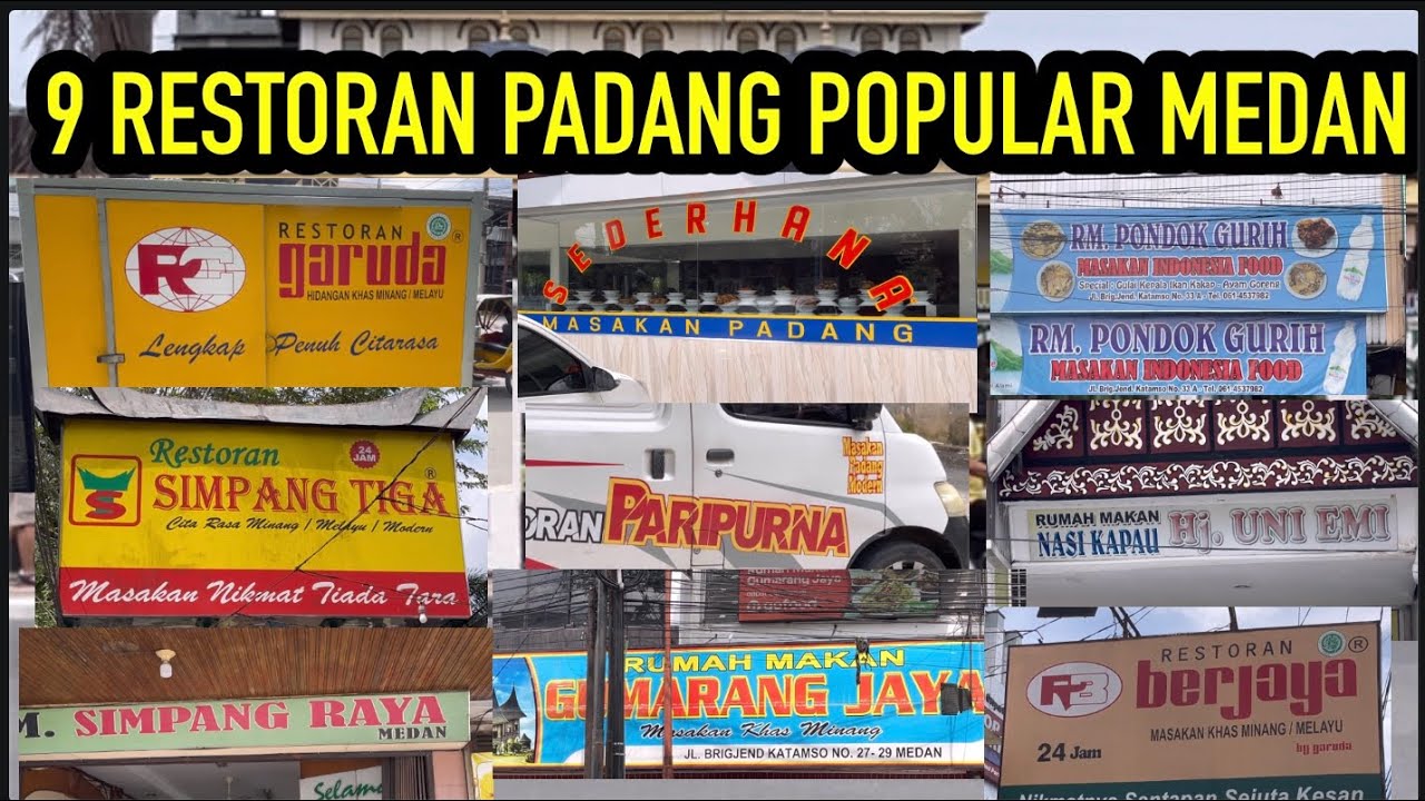 THE BEST NASI PADANG, MEDAN !!! 9 RESTORAN PADANG TERKENAL MEDAN ...