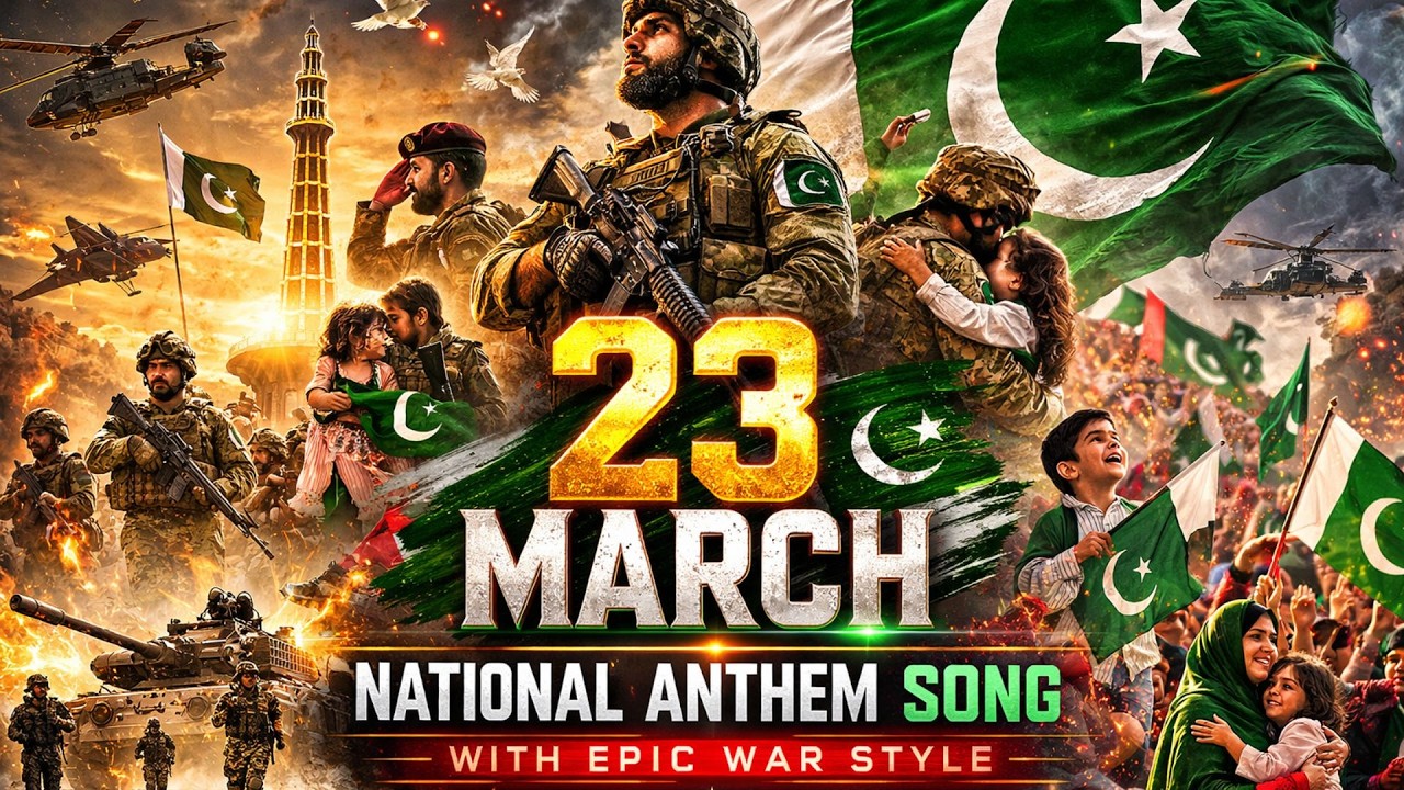 National Anthem Song With Epic War Style | 23 March | Tribute To ...