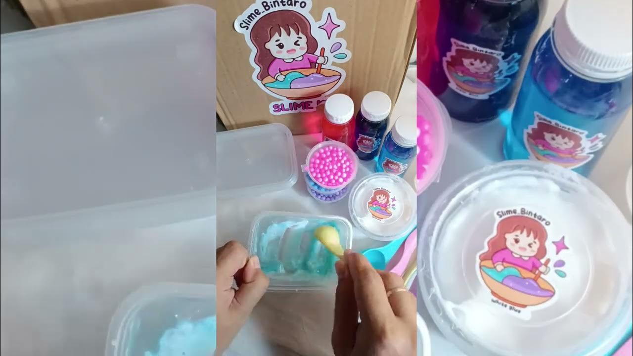 Bermain dengan Slime Baru | Slime Bintaro super edukatif - YouTube