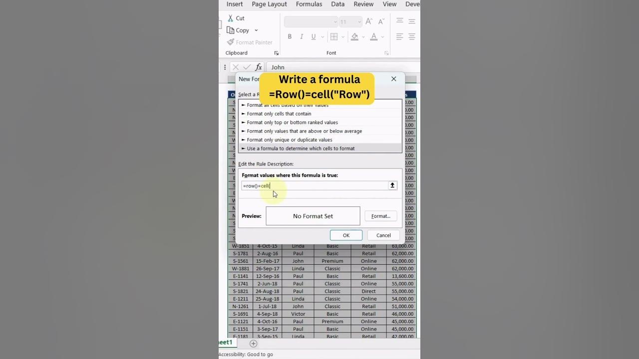 Highlight Active Cell In Excel viral shorts exceltutorial highlight-active-cell-in-excel-viral-shorts-exceltutorial