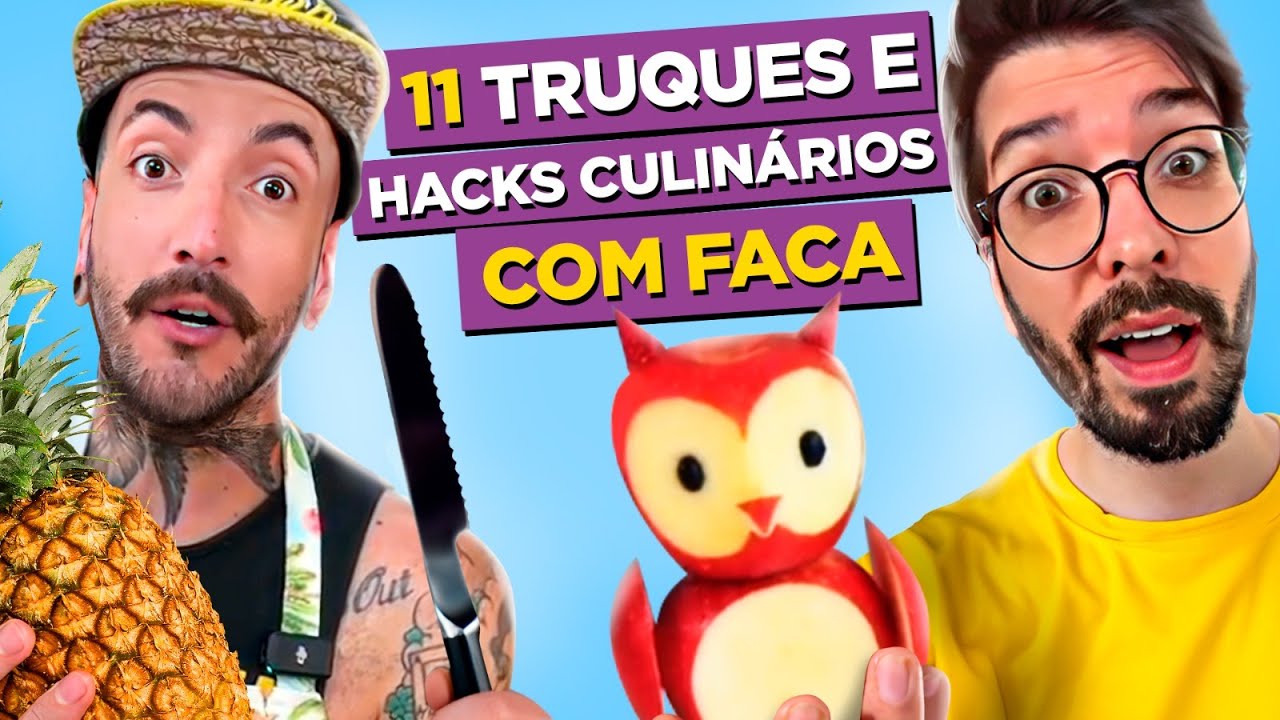 11 Hacks Culinários com Faca - YouTube