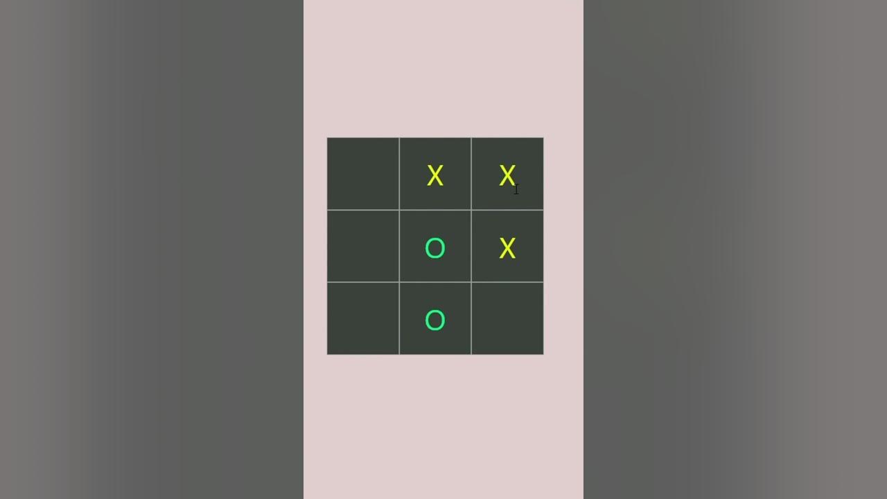 How to create TIC TAC TOE Game. #shorts #short - YouTube
