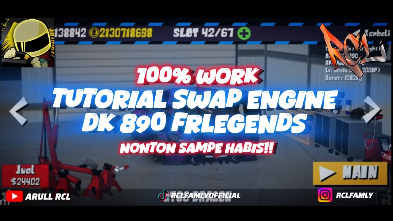TUTORIAL SWAP ENGINE 890 HP🔥 DIJAMIN BERHASIL 😍💯 NONTON SAMPE HABIS 🔥 - YouTube